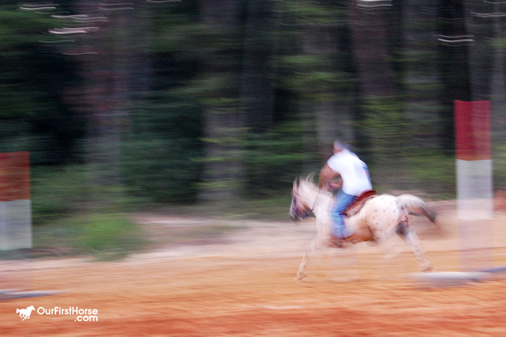 Pole Bending Training – Our First Horse